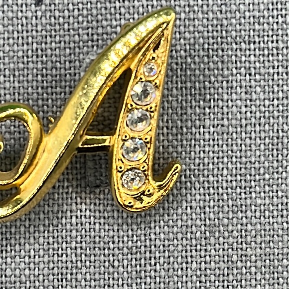 Avon | Jewelry | Vintage Signed Avon Letter A Brooch Pin Initial ...